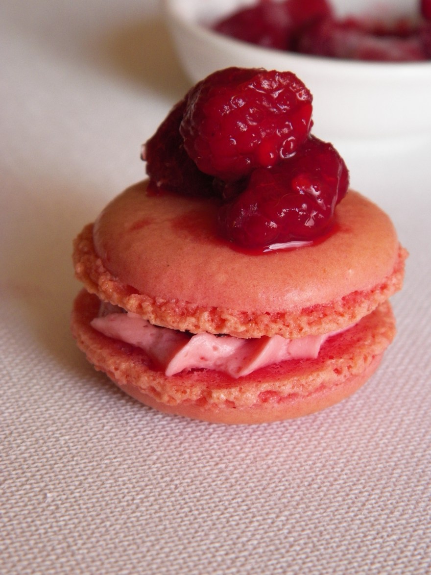 Raspberry Buttercream Macarons | whiskitforabiscuit